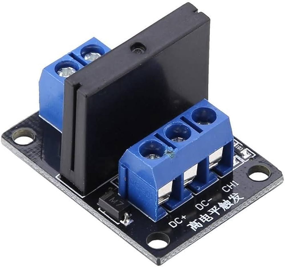 1 Channel 3-24V Relay Module Solid State High Level SSR DC Control DC ...