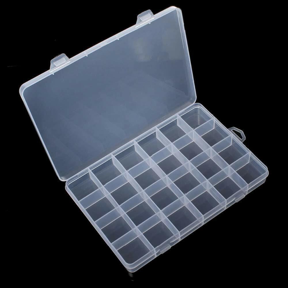 Electronic Plastic Storage Box 24 Grid 19.5*13*3.5 cm - MyGPS Mauritius ...